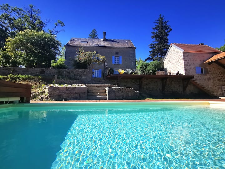 Domaine Du 20 Malleteix Avec Piscine Chauffée/ Spa - Aubusson