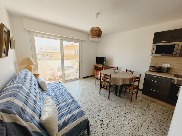 Appartement🌴2ème Ligne Front De Mer 🏖 - Valras-Plage