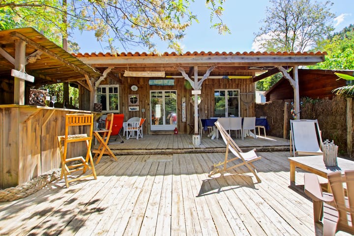 Zweite Reihe: Hübsche Hütte In Den 44 Hektar - Arcachon