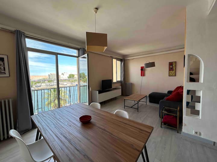 Appartement - Vue Sur Quai Et Lagune De Thau - Sète