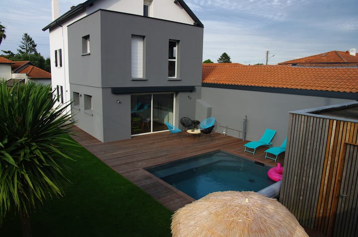 Maison De Charme Anglet 5 Cantons Piscine Chauffée - Anglet