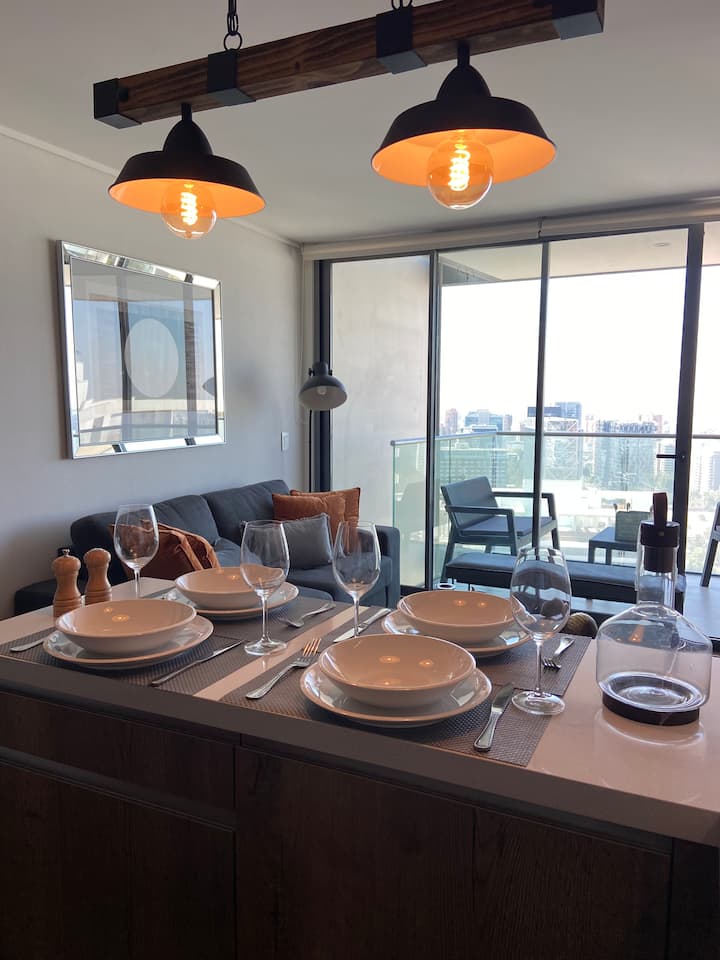 Depto. Mall, Clínica, Aire Acondicionado! - Vitacura