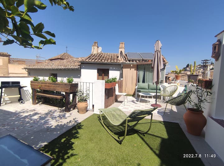 House With Terrace Granada Center - Alhambra Views - Granada