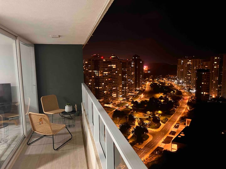 Depto. Con Vista Al Mar, Cerca De Playas Y Dunas. - Concón