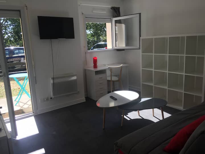 Studio 24m2, Parking, Local à Vélo, Terrasse - La Rochelle