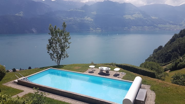 Hotel Platten Apartment Mit Panorama Blick - Vitznau