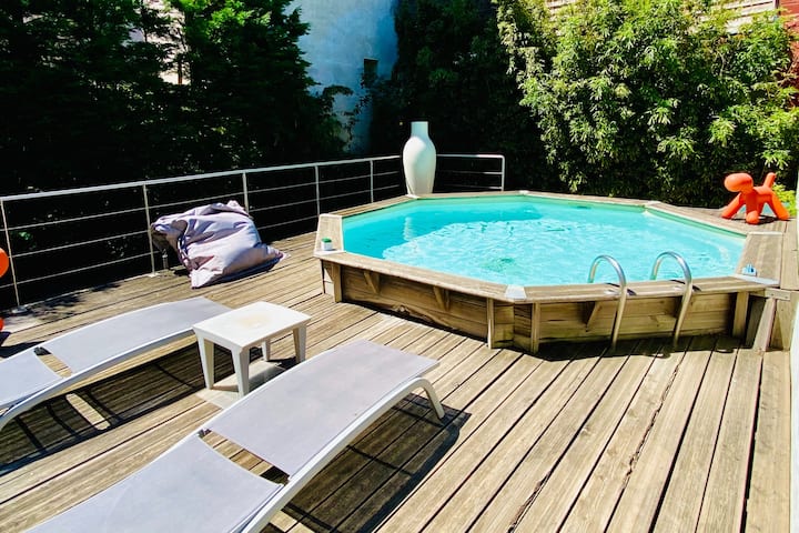 Maison De Ville Cosy Avec Piscine Privée - ペルピニャン