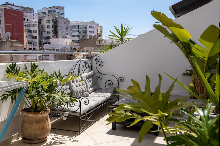Très Grande Terrasse Ensoleillée 1 Or 2 Rooms - Casablanca