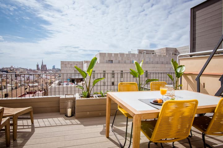Central Penthouse With Terrace Placa Catalunya Iii - Barcelona