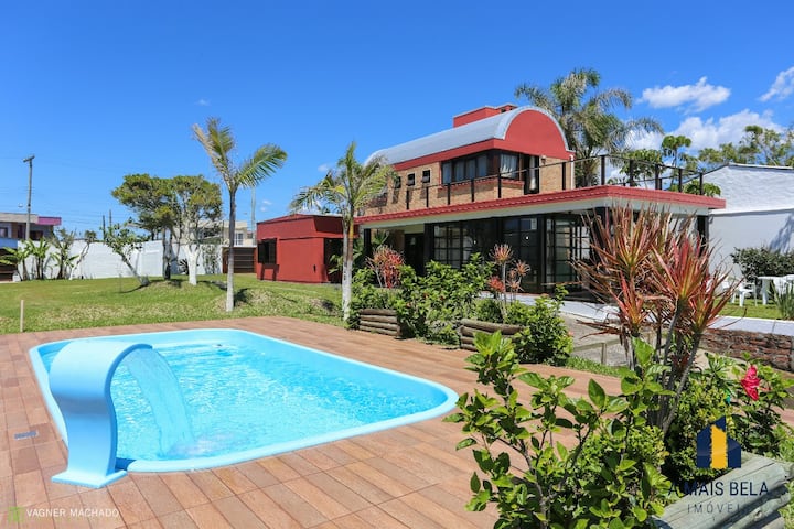 Veraneio Em Casa Alto Padrão Beira Rio Torres - Torres
