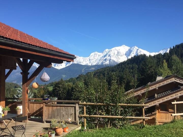 Cordon: Grand Chalet Confortable Vue Mont-blanc - France