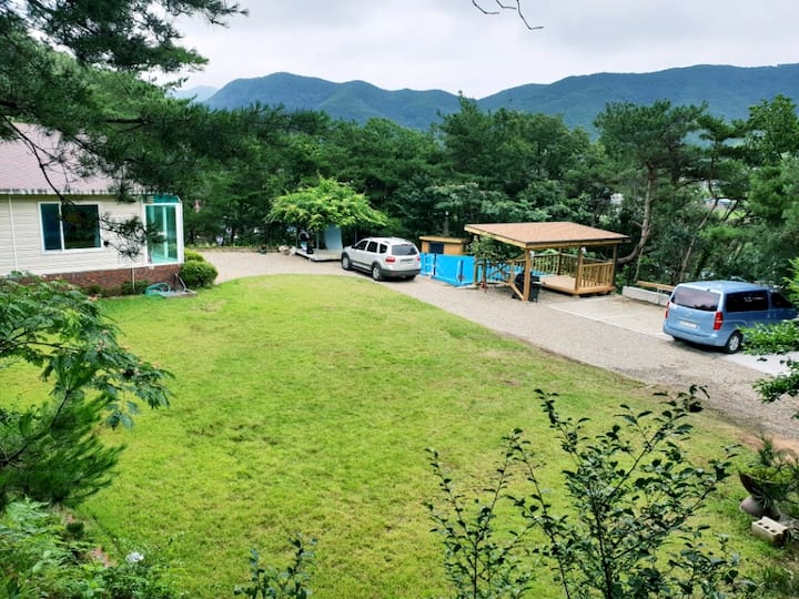 경주 산내 서윤하우스  300평 단독 팬션  단독  수영장  청룡폭포 오분거리^^ - 慶州市