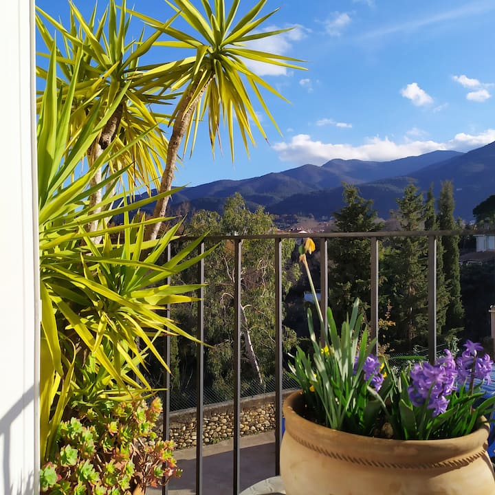 Parking Privé, 65m2, Vues Magnifiques, Déco Bohème - Céret