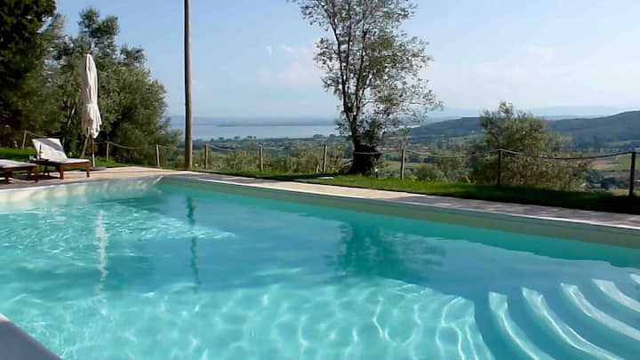 Romantic & Rare Lake View For 2-4, Umbria -Tuscany - Passignano sul Trasimeno