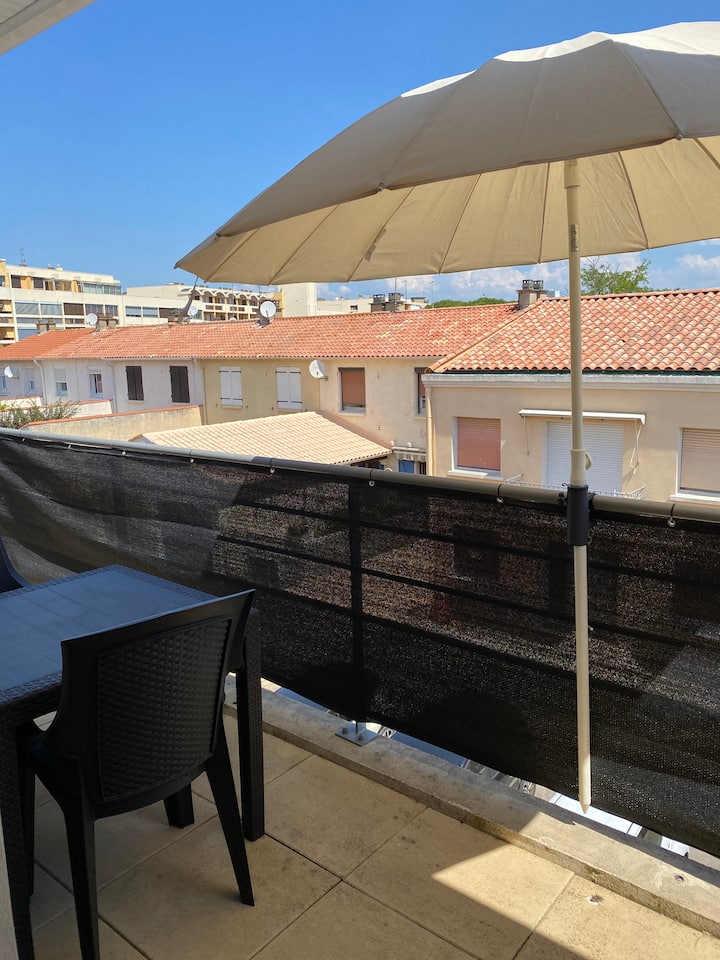 Studio à 3 Mn Des Thermes Avec Parking Privé - Balaruc-les-Bains