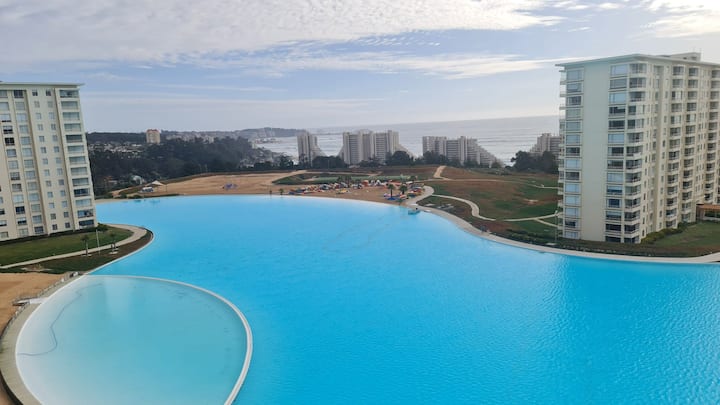 Depto. Full Amoblado Con Hermosa Vista Al Mar - Algarrobo