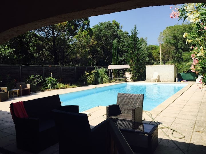Maison 6-10 Personnes 4 Chambres Avec Piscine 12x5 - Vidauban