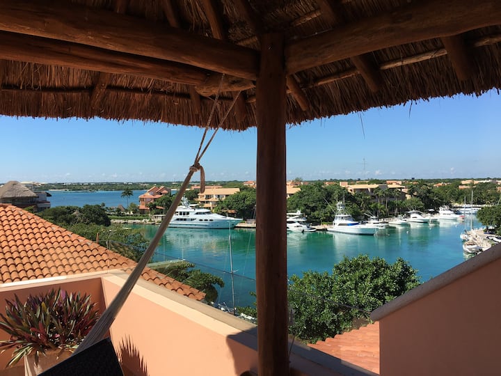 Penthouse With Incredible Ocean And Marina View. - Puerto Aventuras