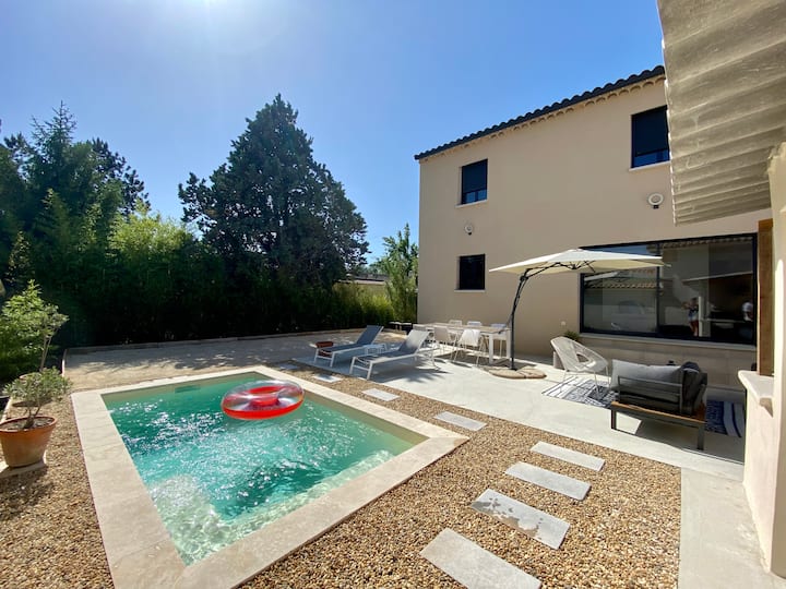 Jolie Maison De Vacances Avec Piscine - Courthézon