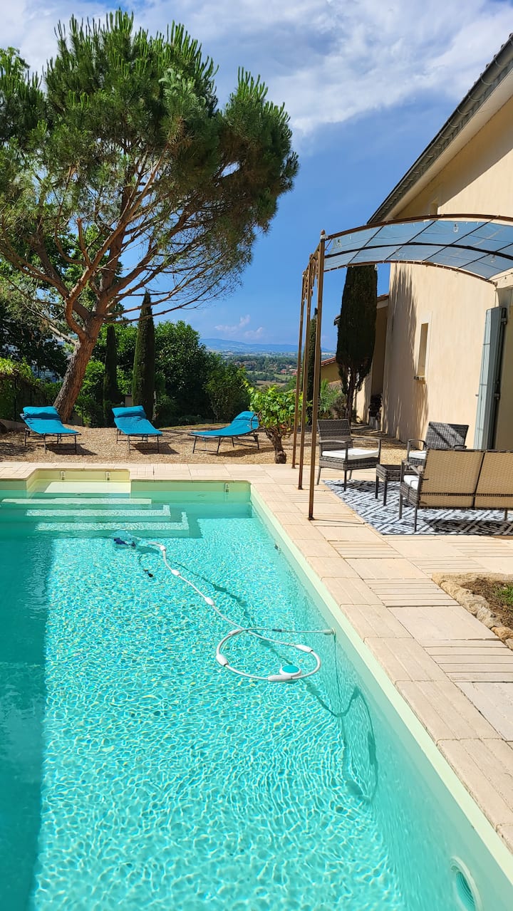 Villa Avec Piscine - Parc de Courzieu