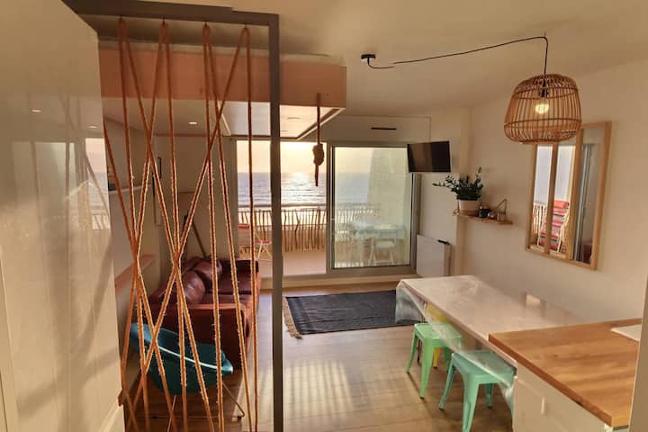 Appart. Vue Mer🌅,proche Port⛵️⚓️ Parking Privé🅿️+wifi - Bretignolles-sur-Mer