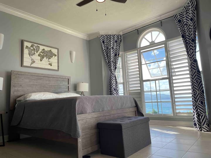 Blue Sea View | Poolside Escape + 24hr Security - Montego Bay