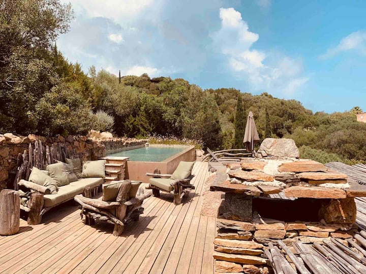 Maison En Pierres Avec Piscine Près De Palombaggia - Palombaggia