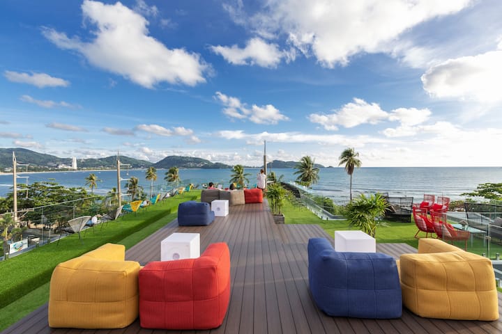 Luxury Beach Studio, Gym, 3 Pools, Breakfast - Pa Tong
