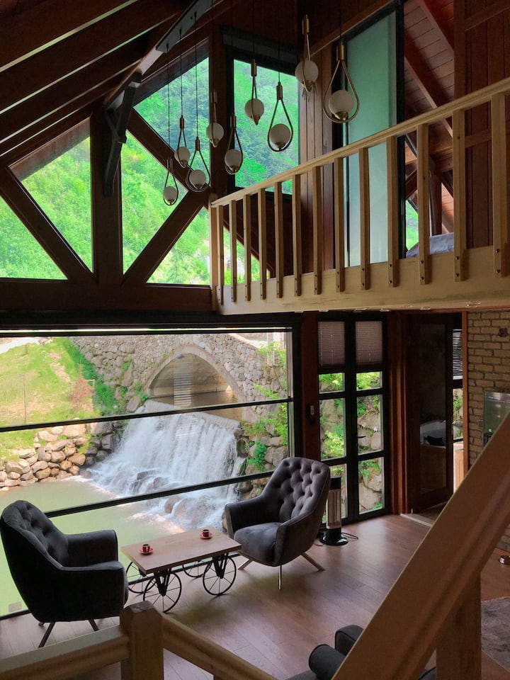 ŞElale Orman Manzaralı Jakuzili Bungalov - Sapanca
