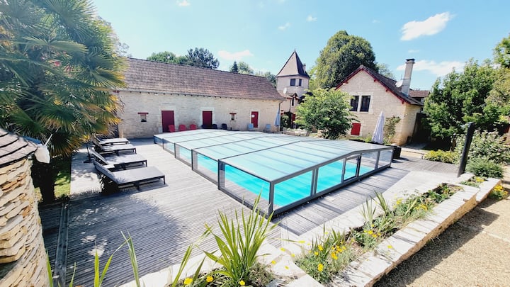 Maison Avec Piscine, 12 Pers Campagne - Mayac