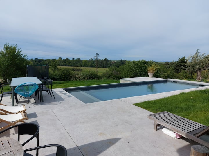 Villa D'architecte Piscine Vue Pyrénées 15min Tlse - Portet-sur-Garonne