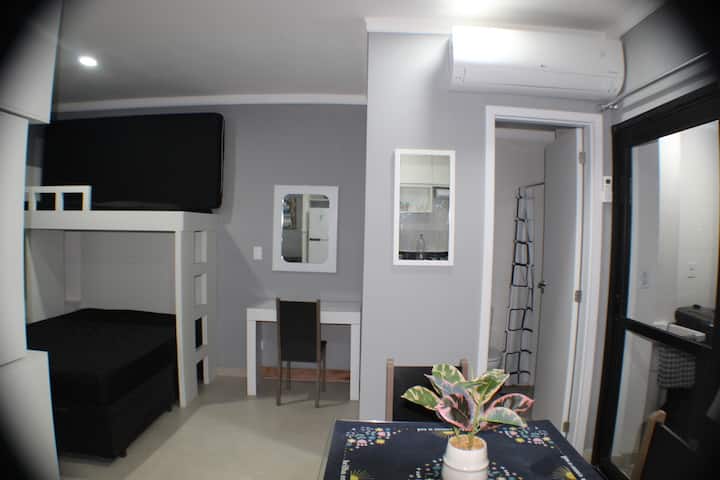 Studio 211, Perequê Açu, Ar, 1vaga, Wi-fi Smart Tv - Ubatuba