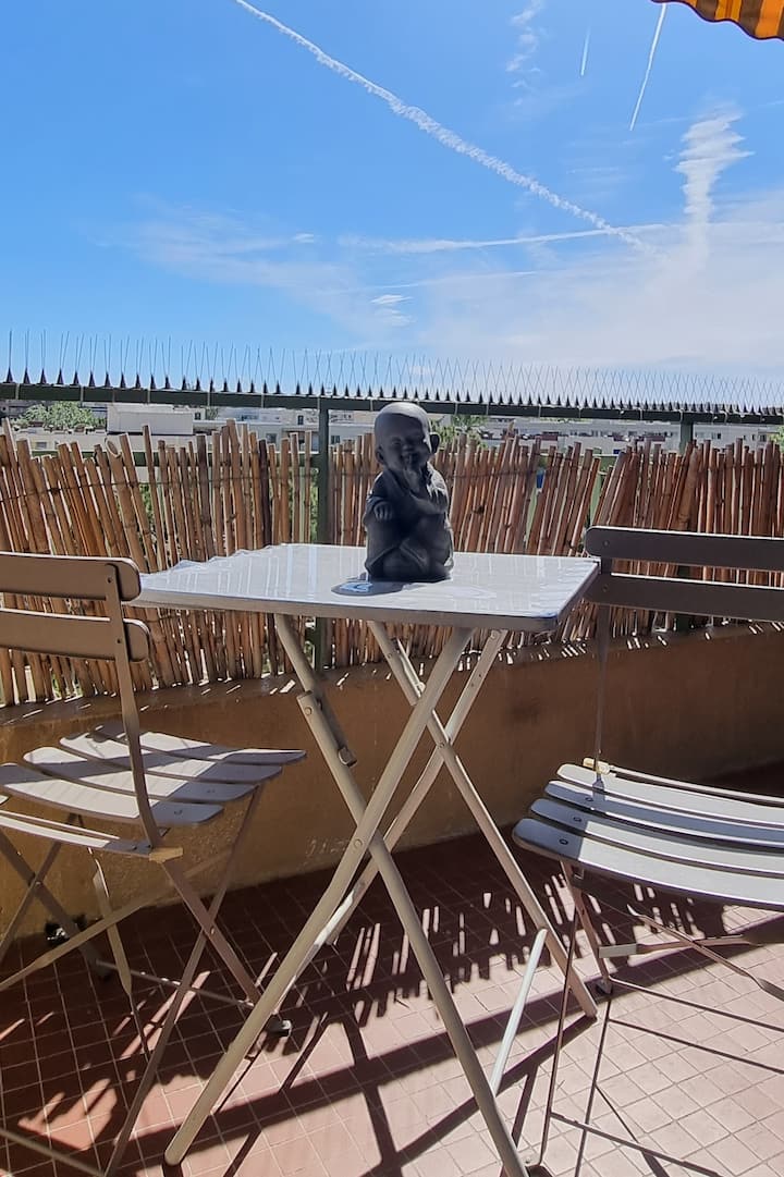 Studio Avec Balcon à Cagnes-sur Mer – Plage à 5 Mn - Cagnes-sur-Mer
