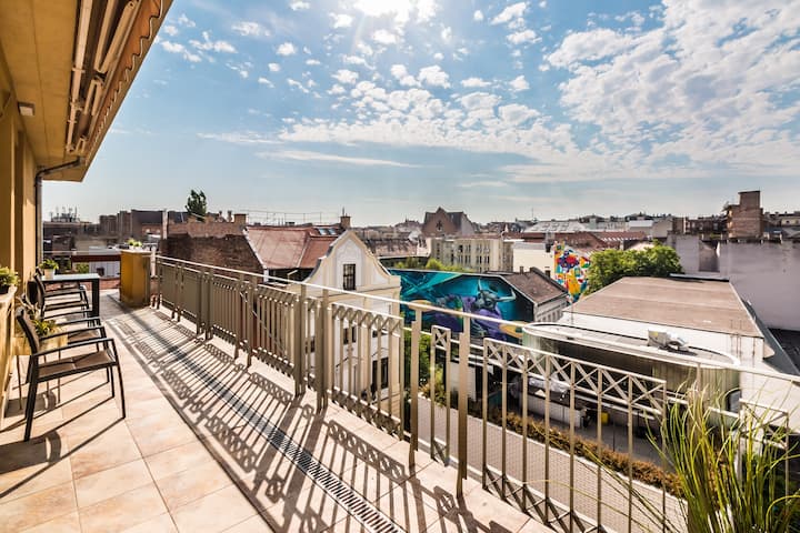 Perfect Apt•city Views•ac•free Parking•central• - Budapeste