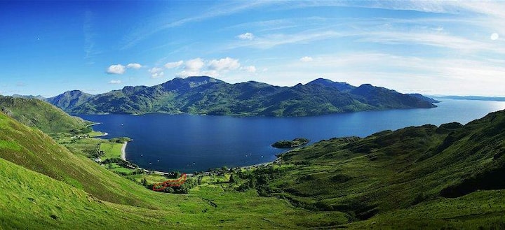 Arnisdale House,  Scotland. - Skye