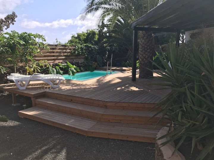 Casa Centro Lajares Con Jardin Y Piscina - Fuerteventura