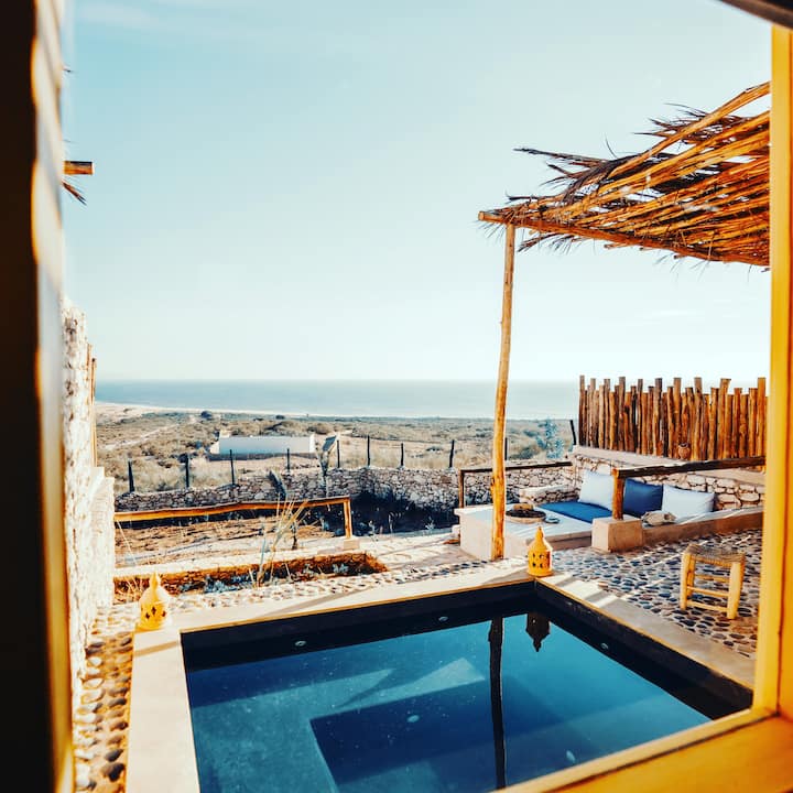 Yellow Ocean Cabin • Pool • Terrace • Breakfast - Maroc