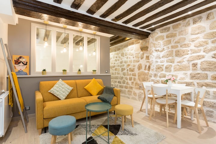 Retro Airbnb: Montorgueil, Marais & Seine - Le Marais