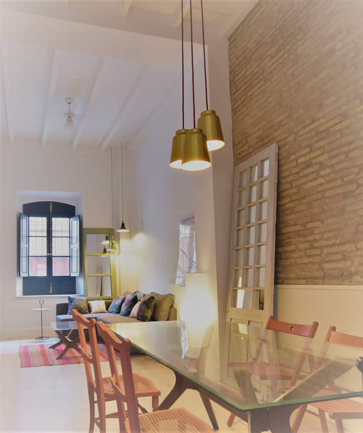 Patio In Beatiful Apartment At Casa Lola - Málaga