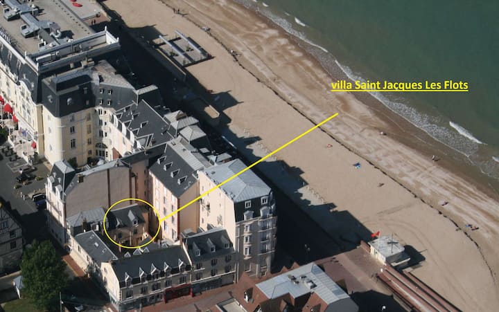Επισυνάπτεται στο Grand Hôtel De Cabourg, η βίλα Saint Jacques Des Flops - Cabourg