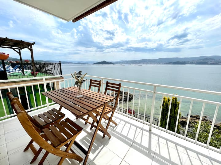 Apartment 5 With Balcony Overlooking The Sea - Pontevedra