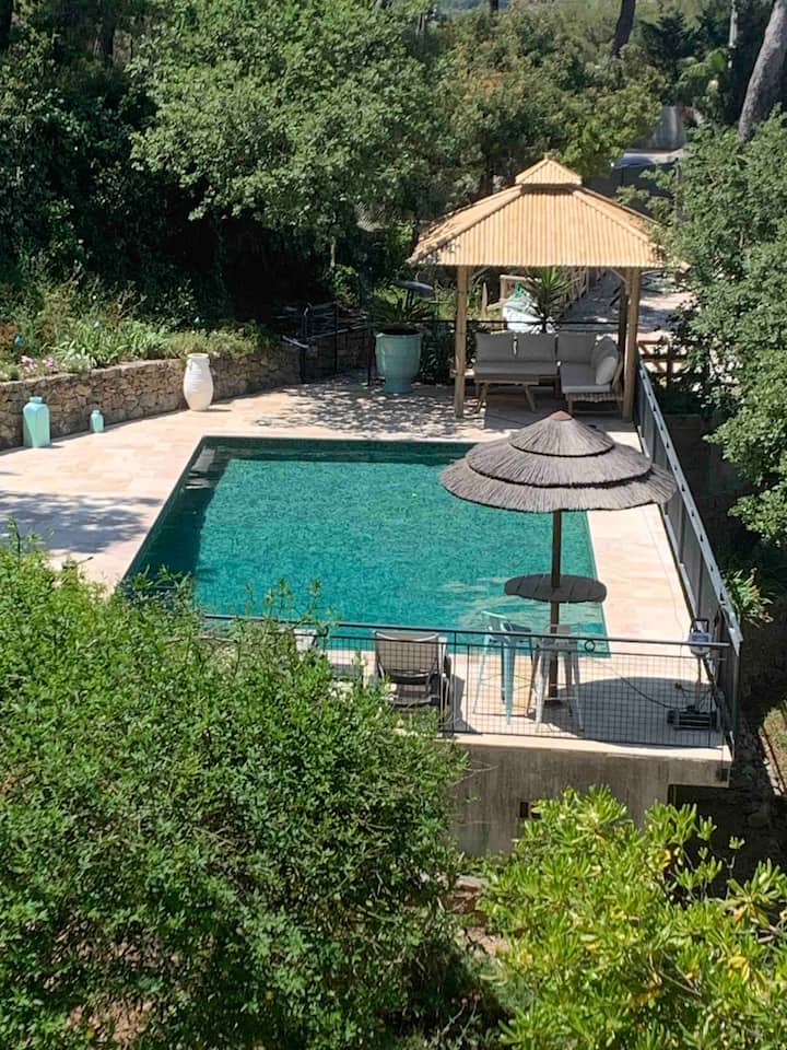 Rez De Jardin Maison Carqueiranne Avec Piscine - Carqueiranne