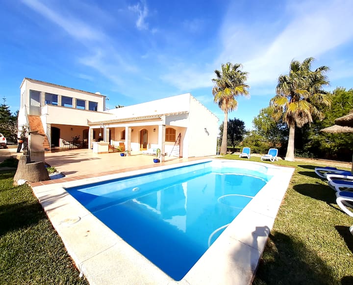 Maravillosa Villa Rústica Junto A Playa Des Trenc - Campos