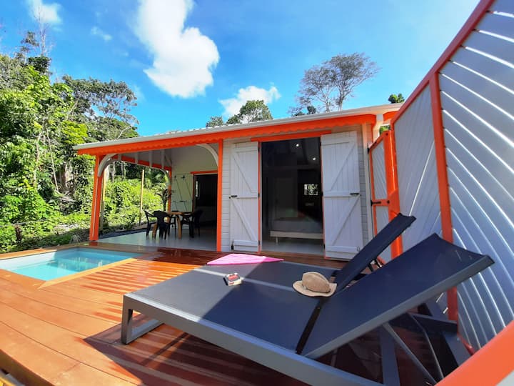 Cottage Corail Piscine Privée à 900m  Grande Anse - Deshaies