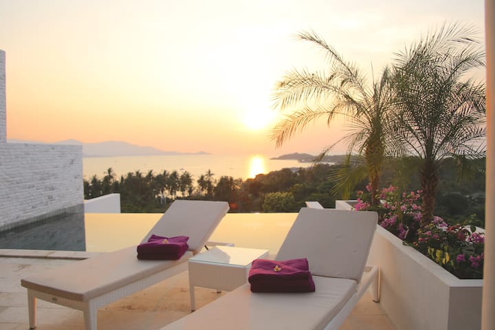 Luxury Villa With Stunning Sea And Sunset View - Koh Samui