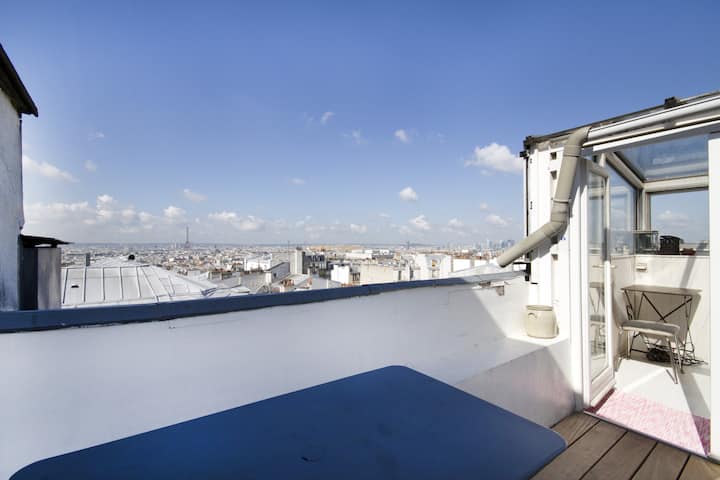 Montmartre Triplex Rooftop Amazing View - Paris