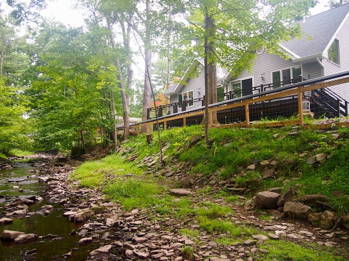Walk To The Village Center: On A Babbling Brook - Woodstock, NY