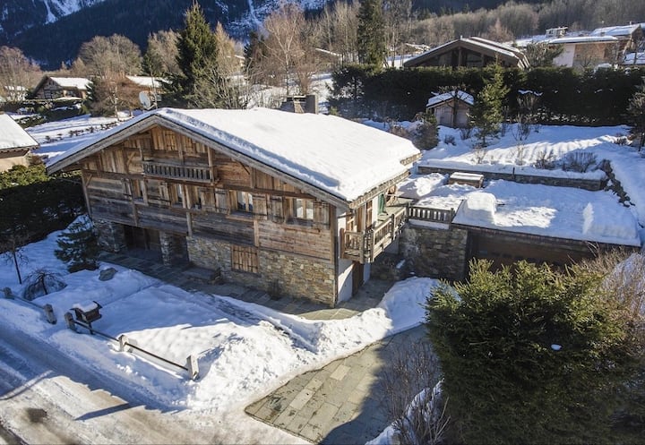 Chalet Familial Moderne Vue Mont Blanc - 