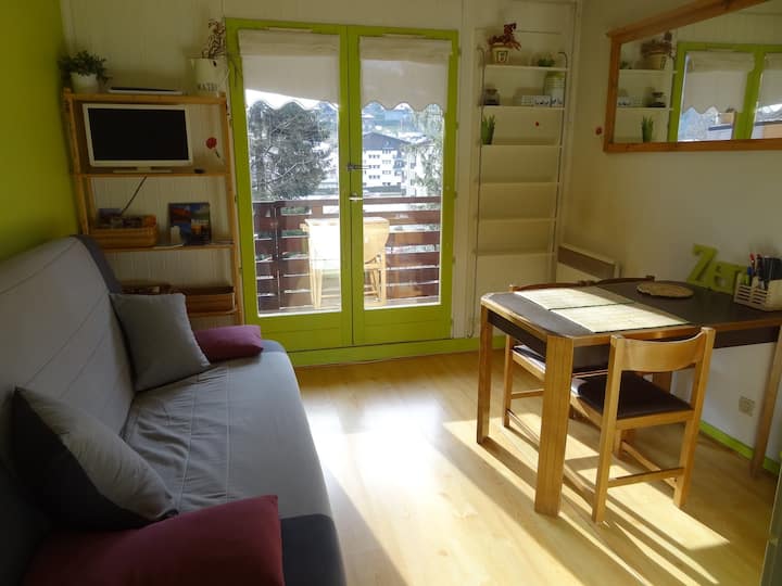 Studio Avec Balcon Sud Au Calme, Pieds Des Pistes - Les Houches