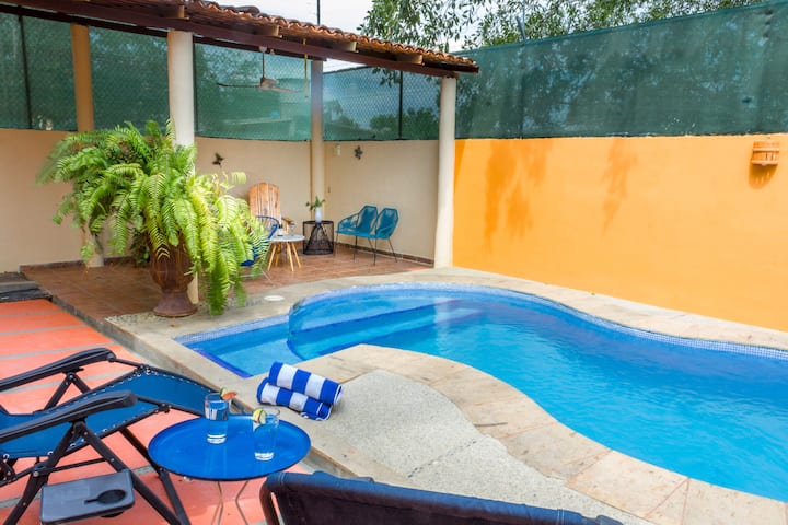 Casa El Kora A/a Wifi Pool 5 Blocks To The Beach - Bucerías